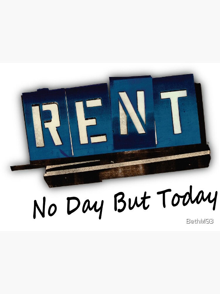 "Rent The Musical" Art Print for Sale by BethM93 | Redbubble