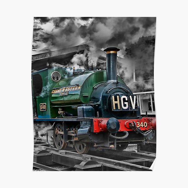 "GWR Saddle Tank "Trojan"" Poster for Sale by IanWL | Redbubble