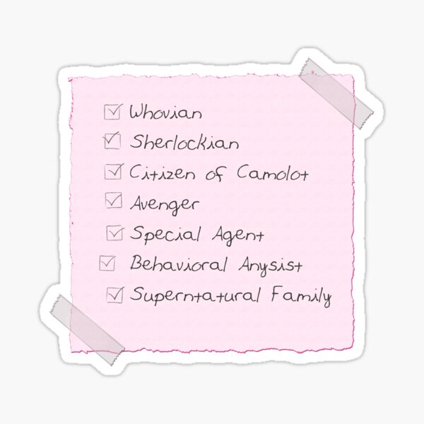 "Fandom" Sticker by 0pal-heart | Redbubble