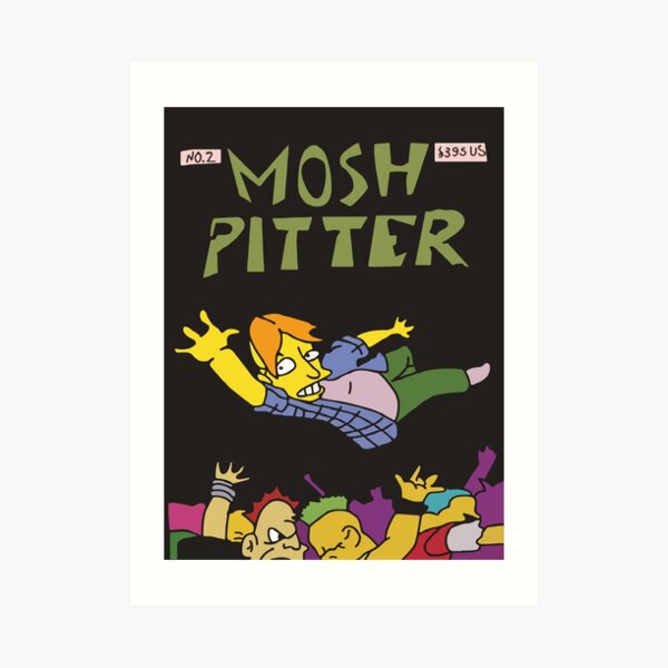 "Mosh Pitter Funny The Simpsons Inspired Magazine From 90's Cartoons ...