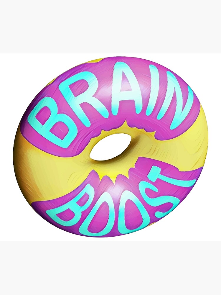 "Brain boost donut" Poster for Sale by sanstudio | Redbubble
