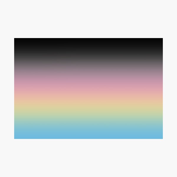 "Polygender Pride Flag Gradient" Photographic Print by JustGottaDraw ...