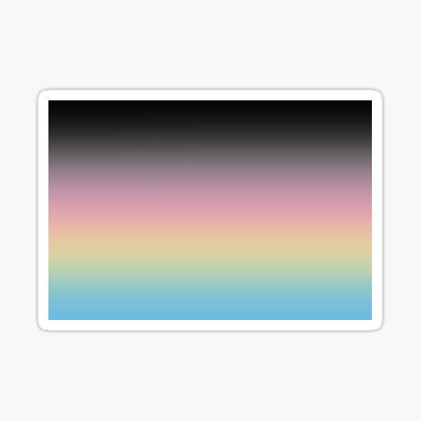 "Polygender Pride Flag Gradient" Sticker by JustGottaDraw | Redbubble