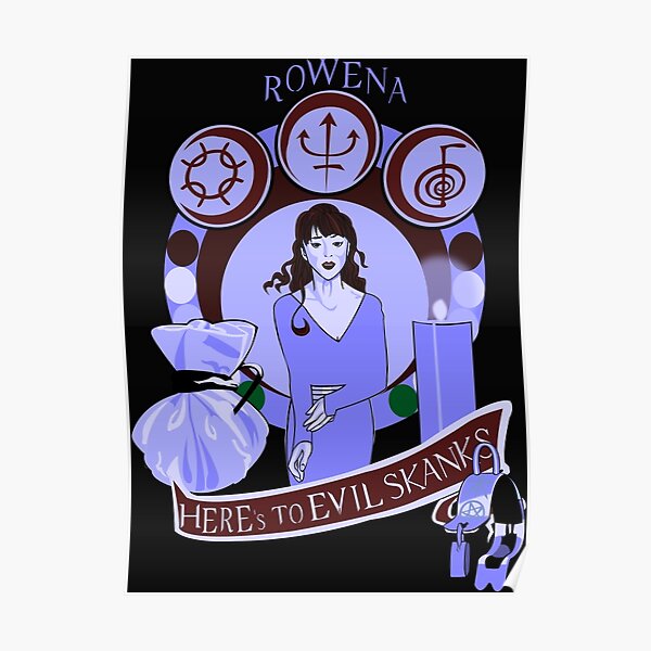 "Rowena Crest - Supernatural" Poster for Sale by MonkeyLi | Redbubble