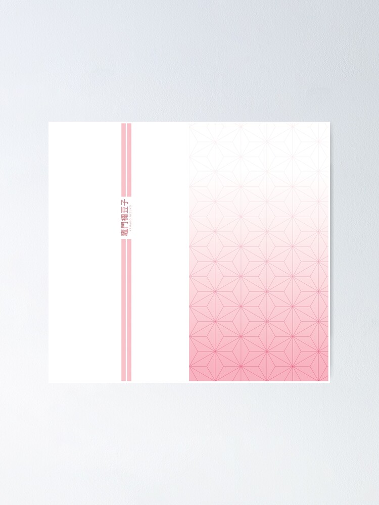 "Kamado Nezuko's Kimono Pattern" Poster by chmurek | Redbubble