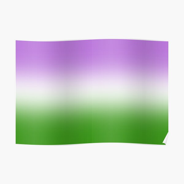 "Genderqueer Pride Flag Gradient" Poster for Sale by JustGottaDraw ...