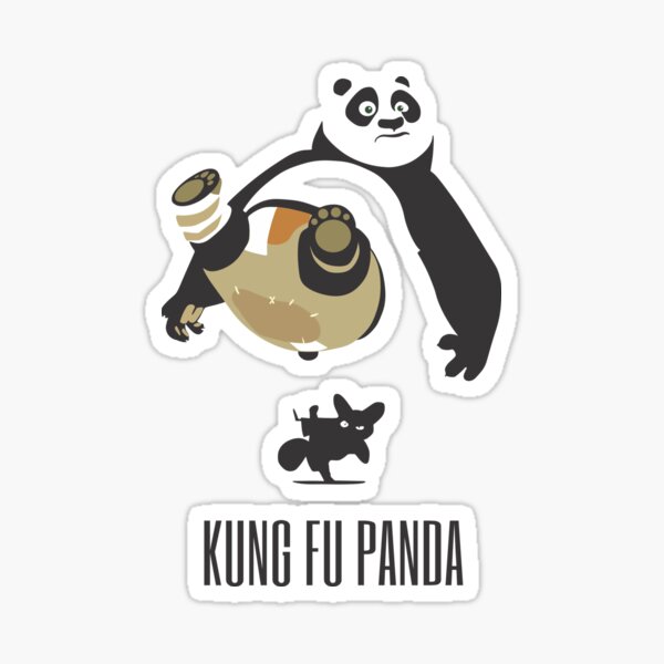 "Kung Fu Panda" Sticker by chrislinhares92 | Redbubble