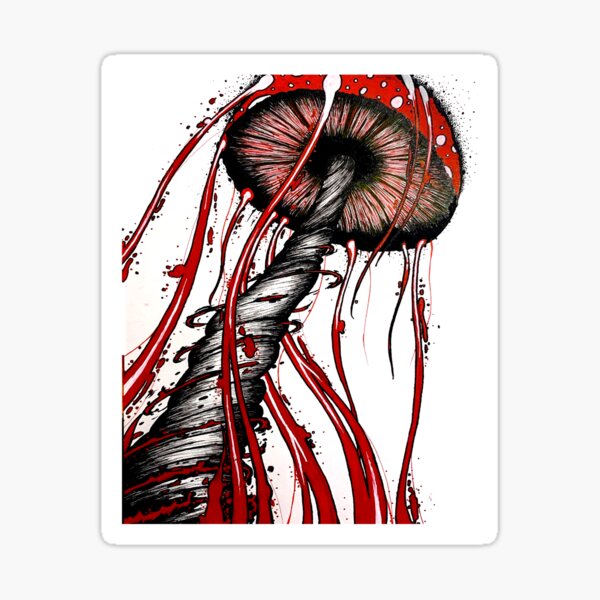 "Cubensis Tornado Illustration Duotone A2" Sticker for Sale by ...