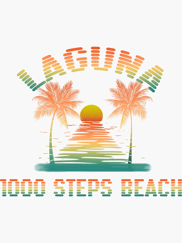 "1000 Steps Beach, Laguna - California" Sticker by rumaster | Redbubble