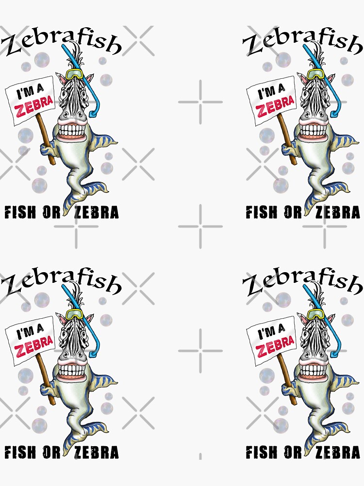 "Zebrafish" Sticker by Status71 | Redbubble