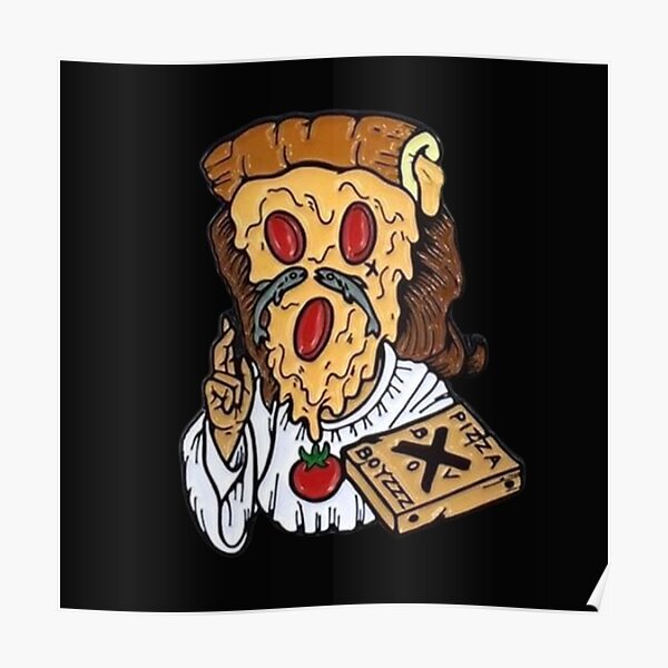 "Cheesus Crust - Funny Jesus Christ/Pizza " Poster for Sale by ...
