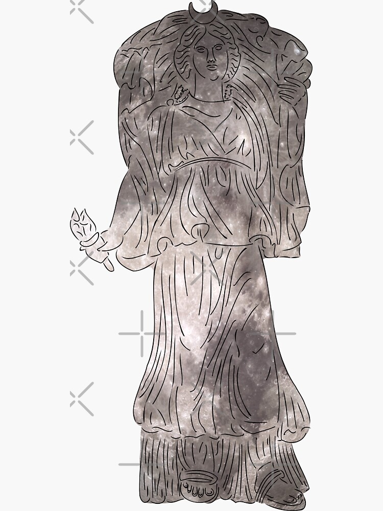 "Luna / Moon Solar System Mythology" Sticker for Sale by brileylewis34 ...