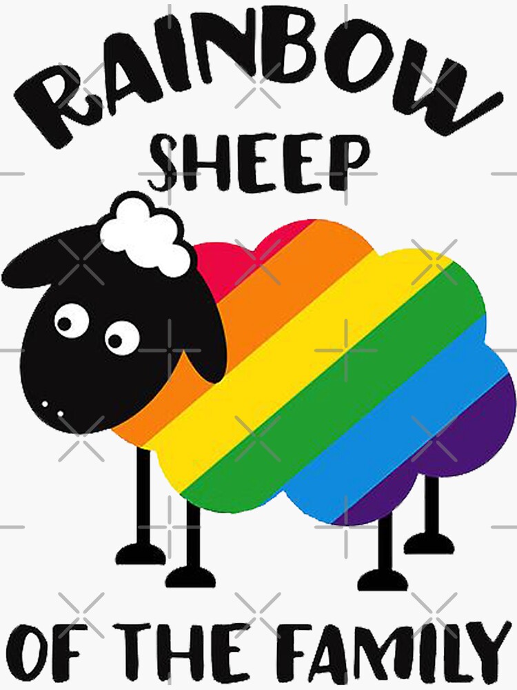 "Rainbow Sheep" Sticker by magedalamin | Redbubble
