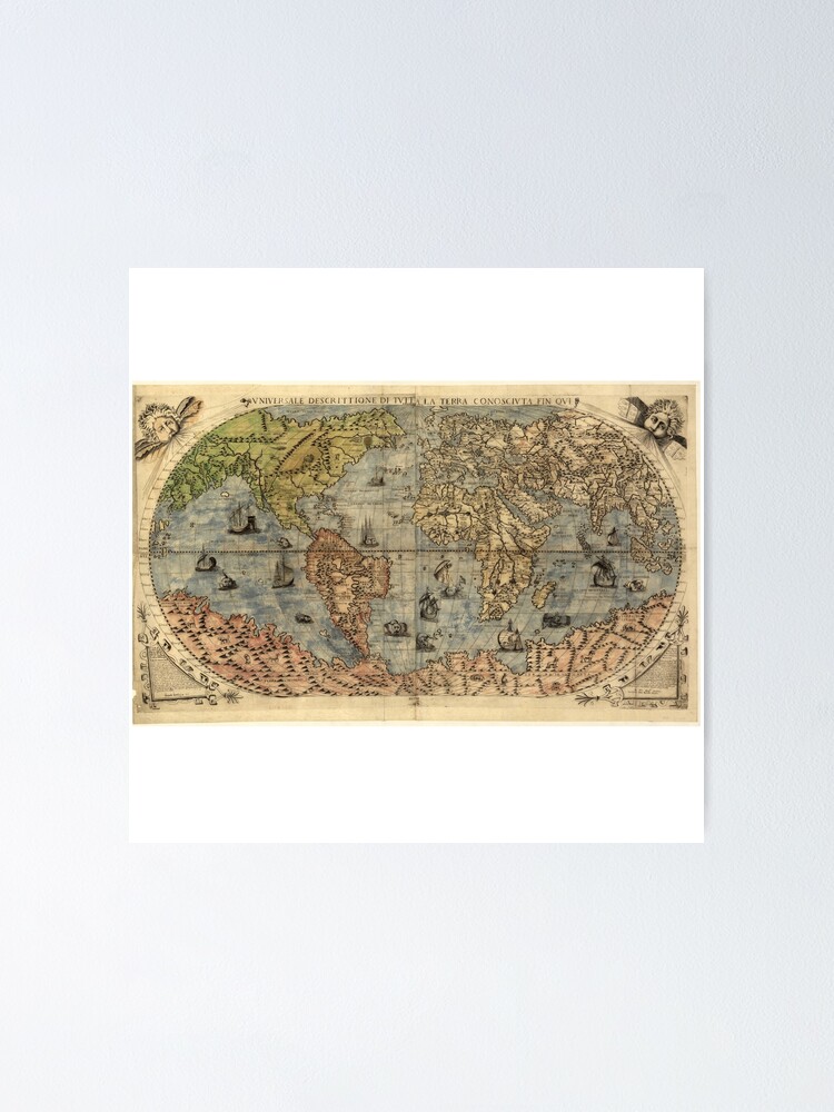 Póster «Mapa al revés El mapa del mundo» de lodarohit | Redbubble