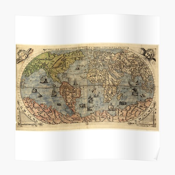 Póster «Mapa al revés El mapa del mundo» de lodarohit | Redbubble