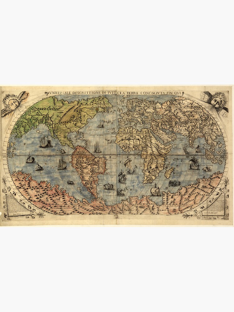 Pegatina «Mapa al revés El mapa del mundo» de lodarohit | Redbubble