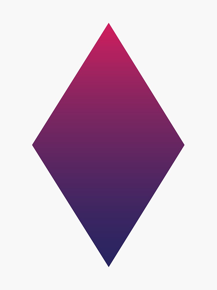 "Purple Diamond Shape" Sticker for Sale by Sphelex | Redbubble
