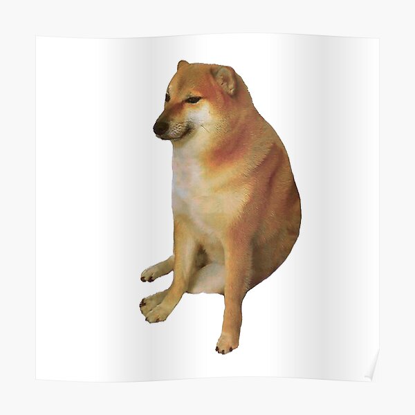 "Cheems" Poster by peterkalab | Redbubble