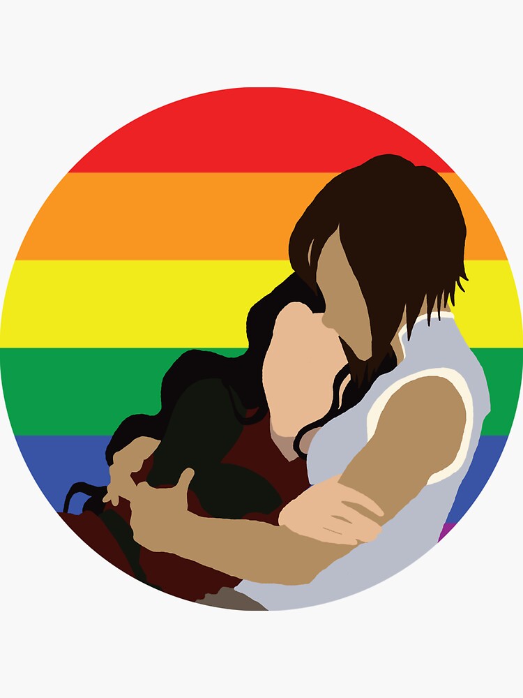 "Korrasami" Sticker for Sale by em-av-stickers | Redbubble