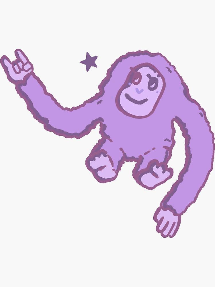 "Funky Monkey" Sticker by shannanimal | Redbubble