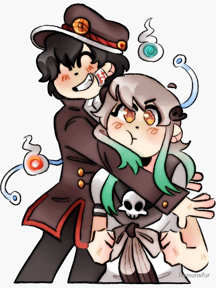 "Hanako and Yashiro " Sticker by Ramunefur | Redbubble