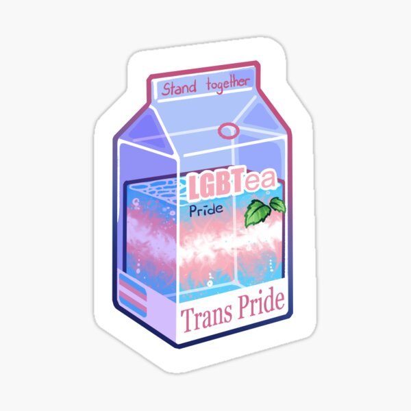 "Trans Tea" Sticker for Sale by AnoukVitte | Redbubble