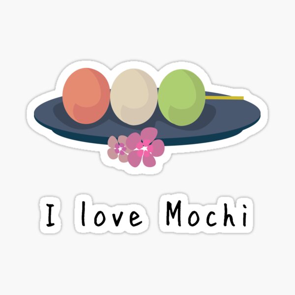 "I love mochi cute drawing" Sticker for Sale by kawaiijapanshop | Redbubble