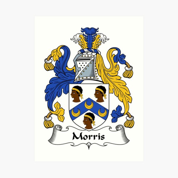 "Morris Coat of Arms / Morris Family Crest" Art Print for Sale by ...