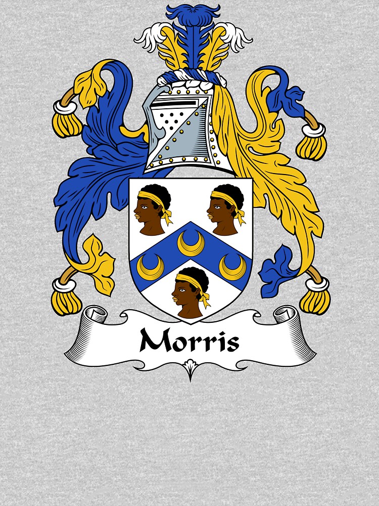 "Morris Coat of Arms / Morris Family Crest" Zipped Hoodie by ...