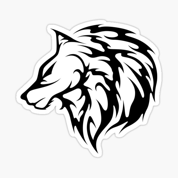 "Wolf. Tattoo" Sticker for Sale by Nicestylish | Redbubble
