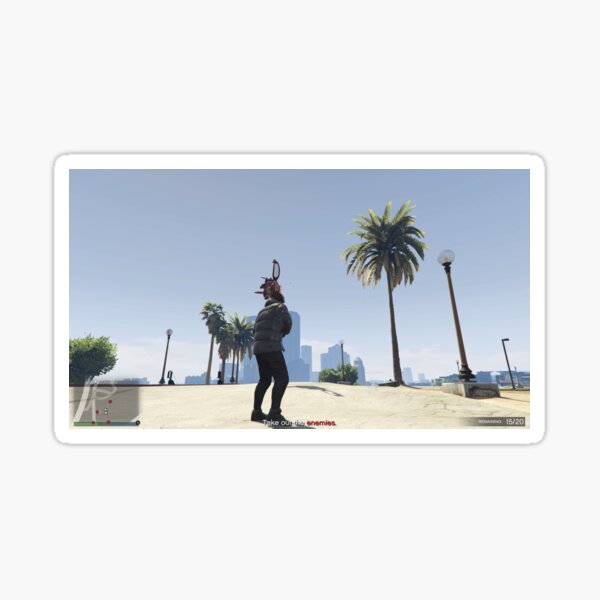 "gta v " Sticker for Sale by Leolionthebeast | Redbubble