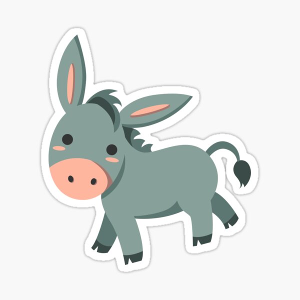 "Donkey Sticker Bullet Journal Trend Best Seller Gift Birthday" Sticker ...