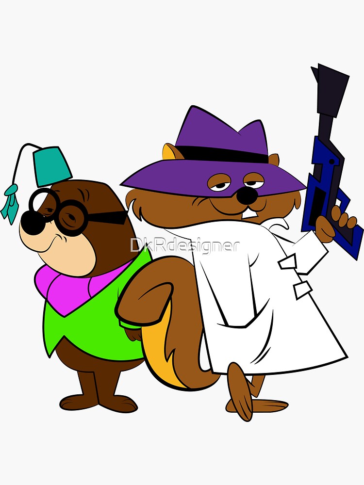 "Inspector Squirrel & Morocco mole" Sticker by DkRdesigner | Redbubble