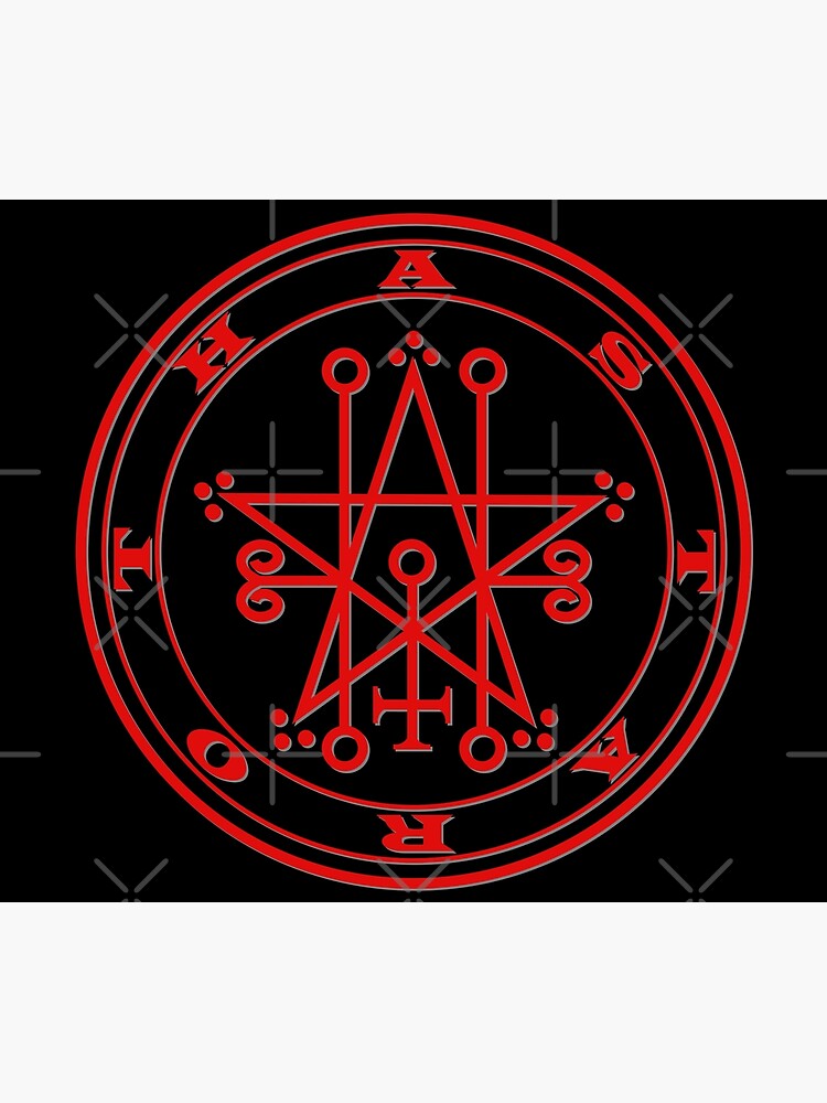 "Astaroth Astarte Great Duke of Hell red Sigil" Poster for Sale by ...