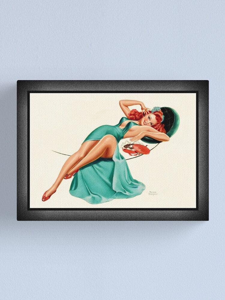 "Chocolate Delights by Peter Driben Pin-Up Girl Vintage Artwork" Canvas Print for Sale by ...