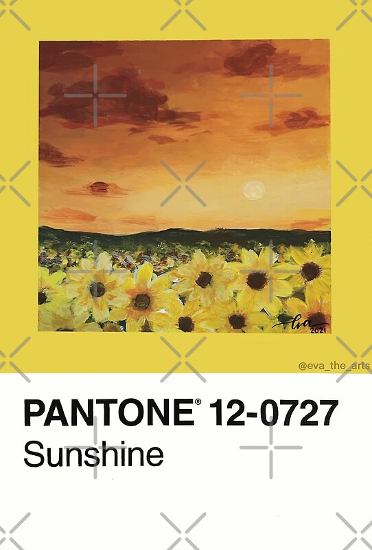 "Sunshine Pantone Color Card" by Eva Naik | Redbubble