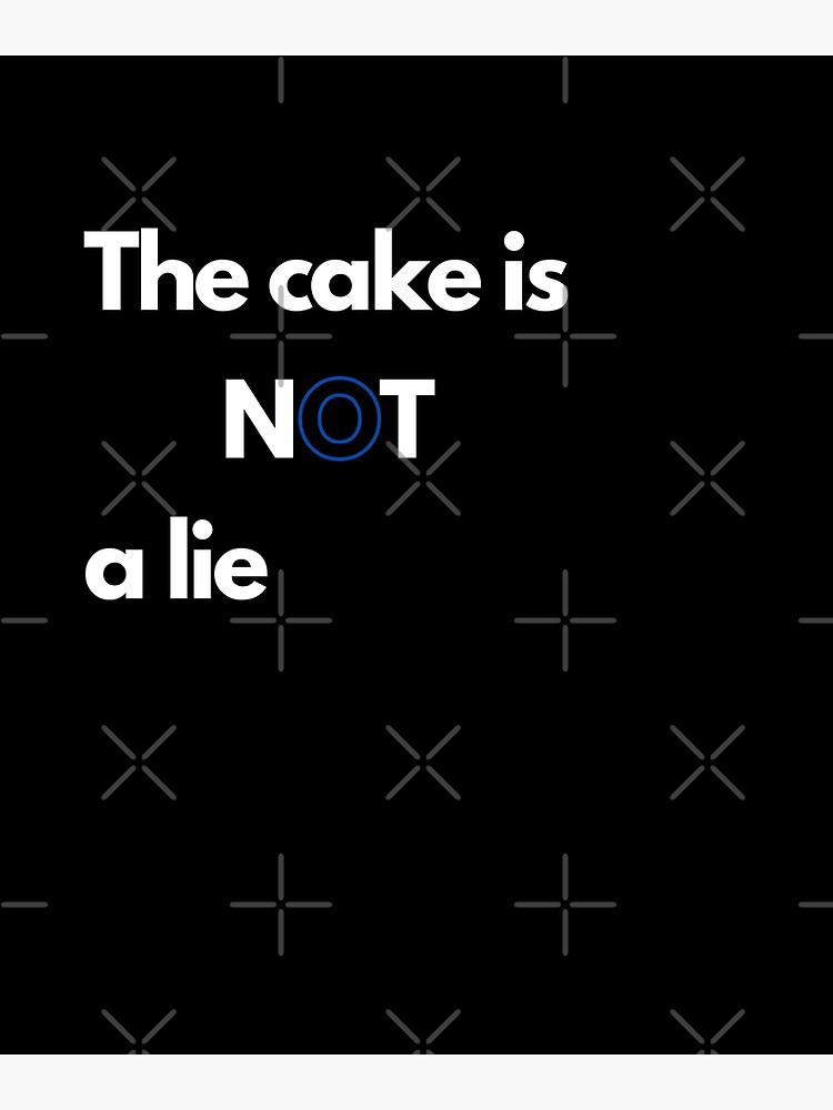"Portal cake meme" Poster for Sale by AHRT21 | Redbubble