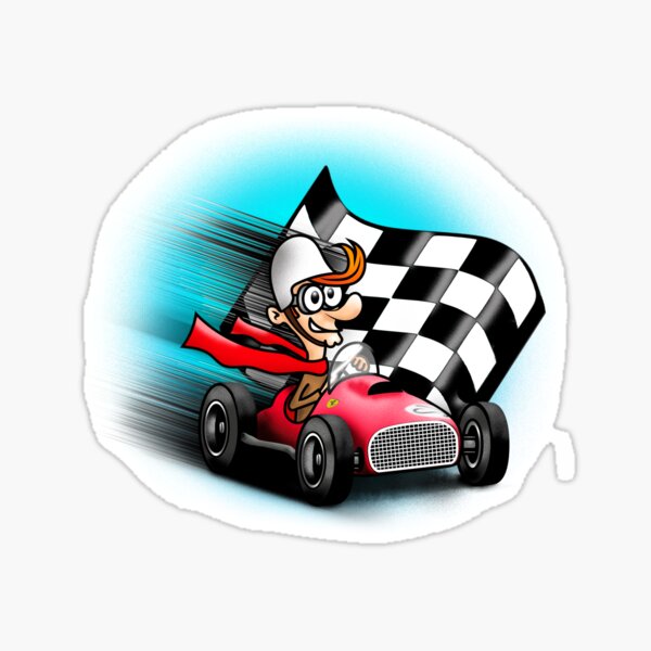 "Race car driver" Sticker by Ploxd | Redbubble