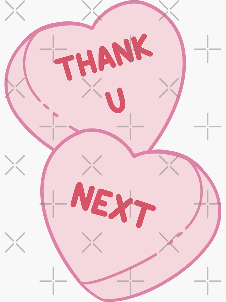 "Thank You, Next" Sticker for Sale by TwinkleShop | Redbubble