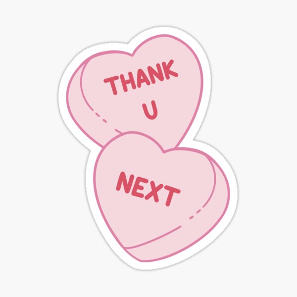 "Thank You, Next" Sticker for Sale by TwinkleShop | Redbubble