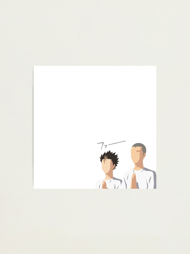 " Haikyuu - Nishinoya and Tanaka praying Sticker" Photographic Print ...