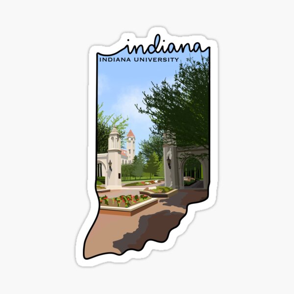 "Indiana Illustration -- Indiana University" Sticker for Sale by ...