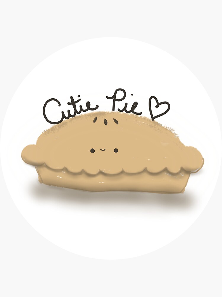 "Cutie Pie Sticker" Sticker for Sale by fillydelphia | Redbubble