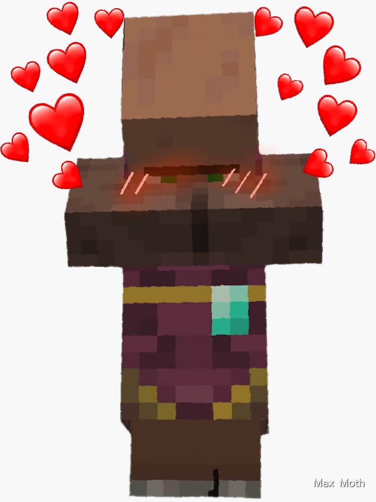 "Cute Minecraft Villager " Sticker for Sale by MariamClover | Redbubble