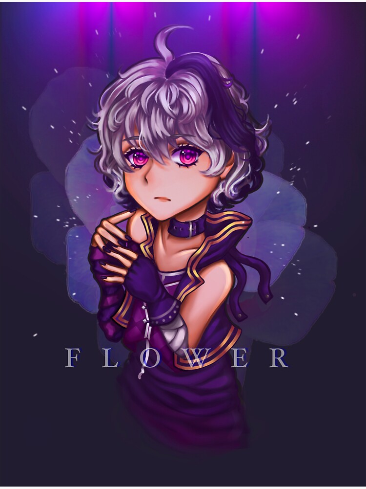 "Flower v4 Vocaloid Print" Sticker for Sale by goldgalaxies | Redbubble