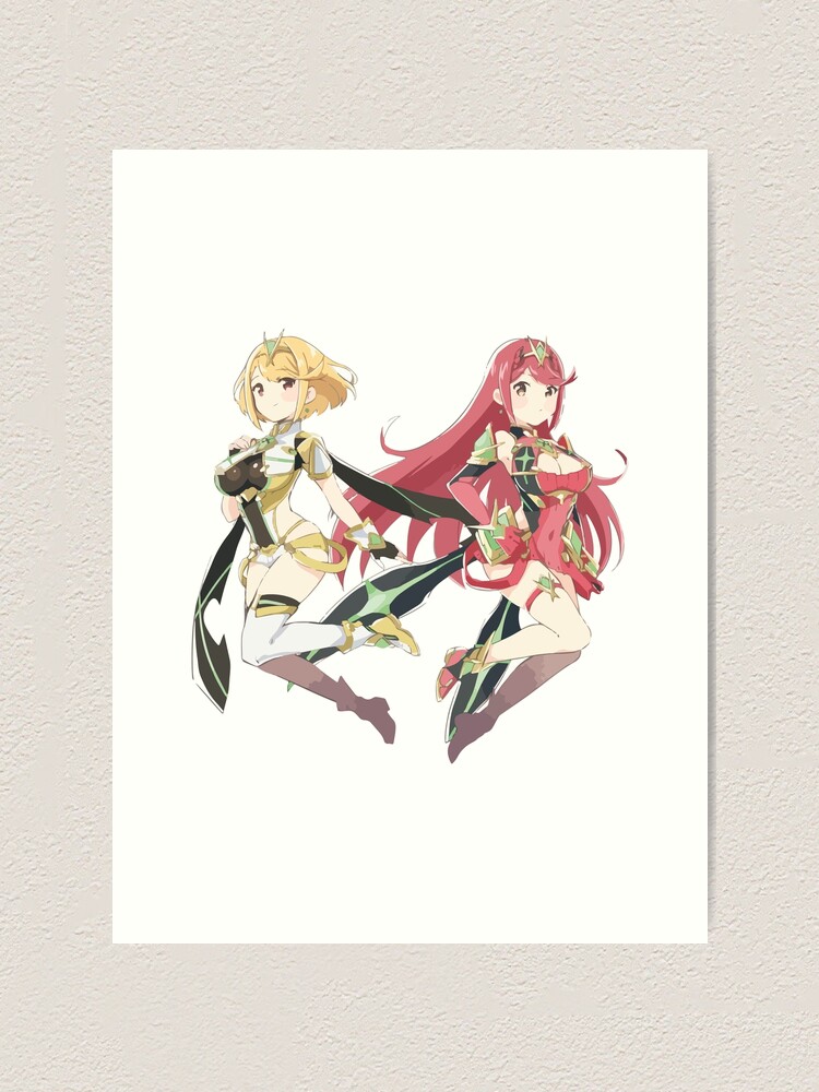 "Pyra And Mythra" Art Print for Sale by PureHeaven | Redbubble