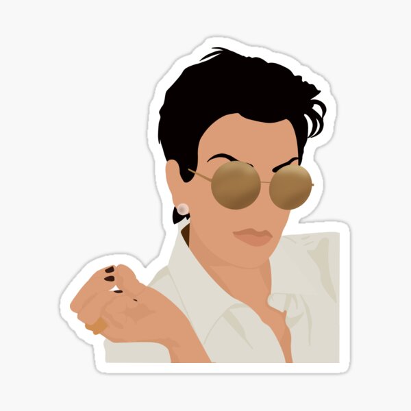 "Kris Jenner " Sticker for Sale by kimmystra | Redbubble