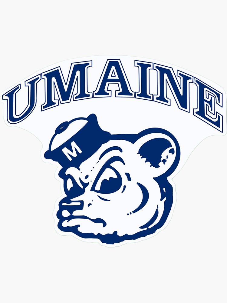 "Vintage UMaine Black Bears Logo" Sticker for Sale by PlumAdorable ...