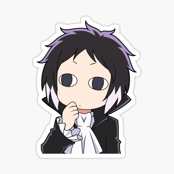 "Wan! Akutagawa" Sticker for Sale by Gummy-Snail | Redbubble