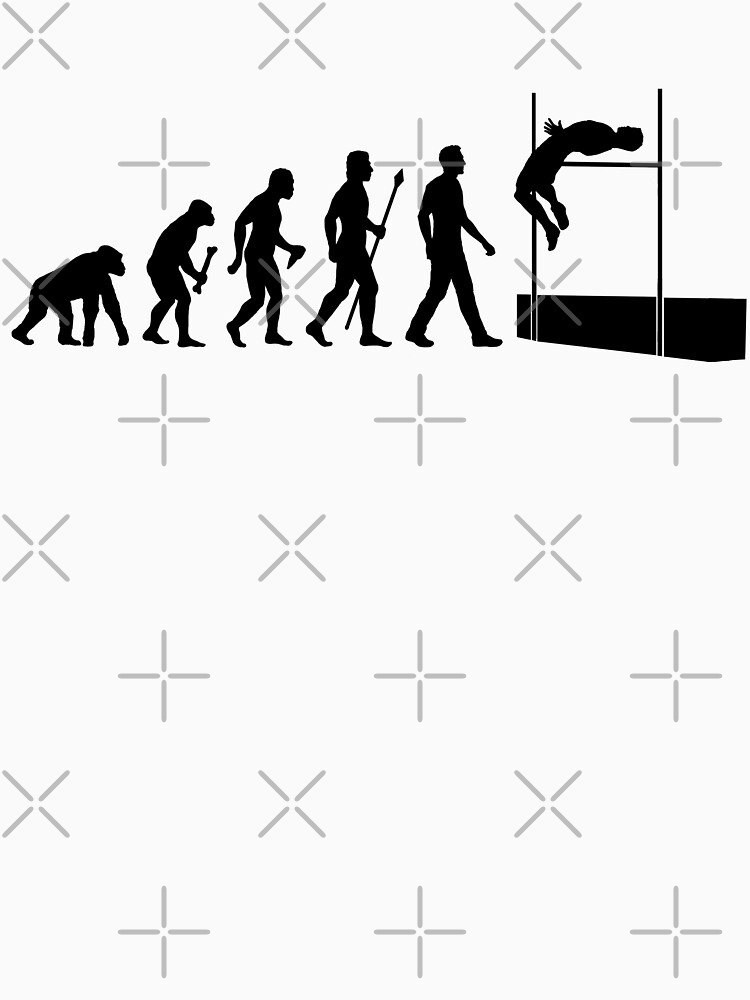 "Funny High Jump Evolution " T-shirt for Sale by BeyondEvolved ...